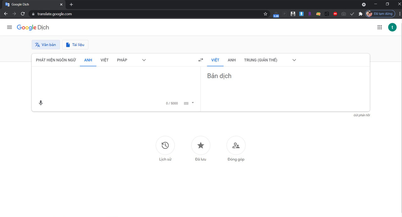 Top #5 Trang Web Dịch Tiếng Anh được sử dụng phổ biến nhất